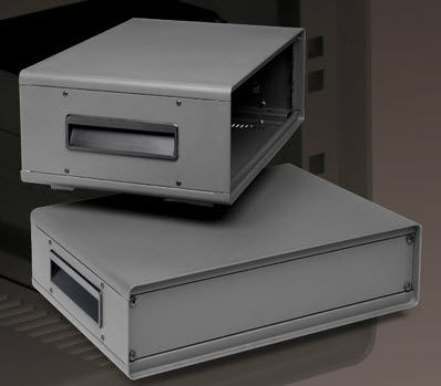 19" rack enclosure - EP Series - RETEX - rectangular / sheet metal