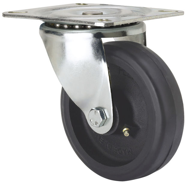 Swivel caster - 61-HG series - Ruedas Alex - base plate / with grease ...