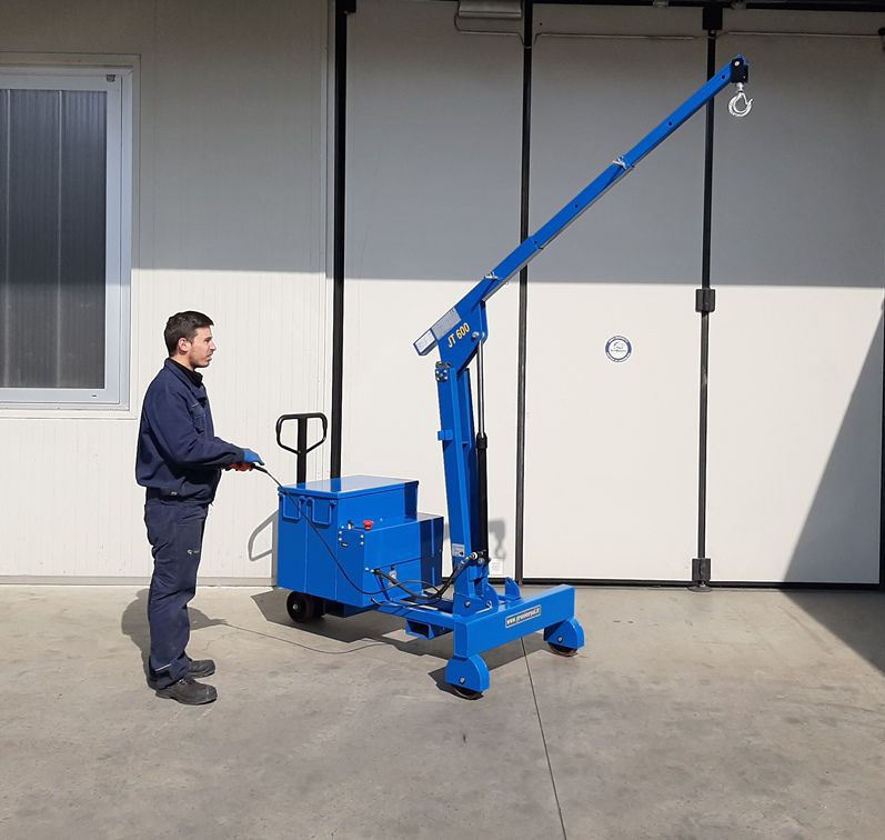 Mobile mini crane - JT600 - Gruniverpal S.r.l. - telescopic / for ...