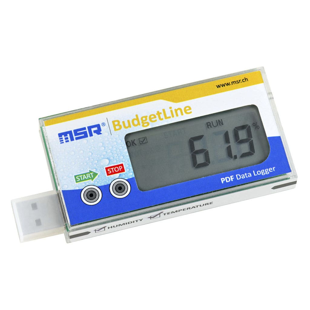 Temperature and humidity data logger - MSR BudgetLine - MSR Electronics ...