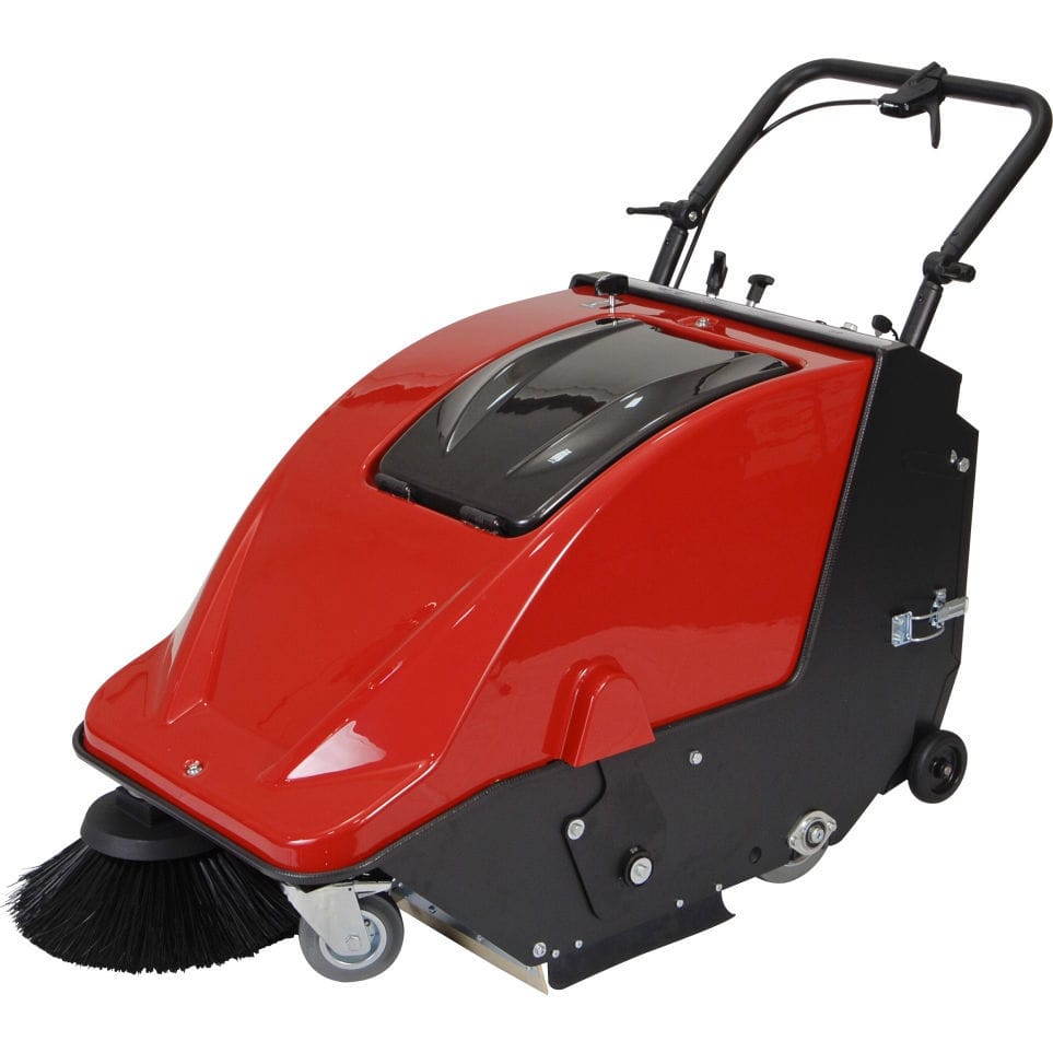Walk-behind suction sweeper - 501 BT - omm lavapavimenti - battery-powered