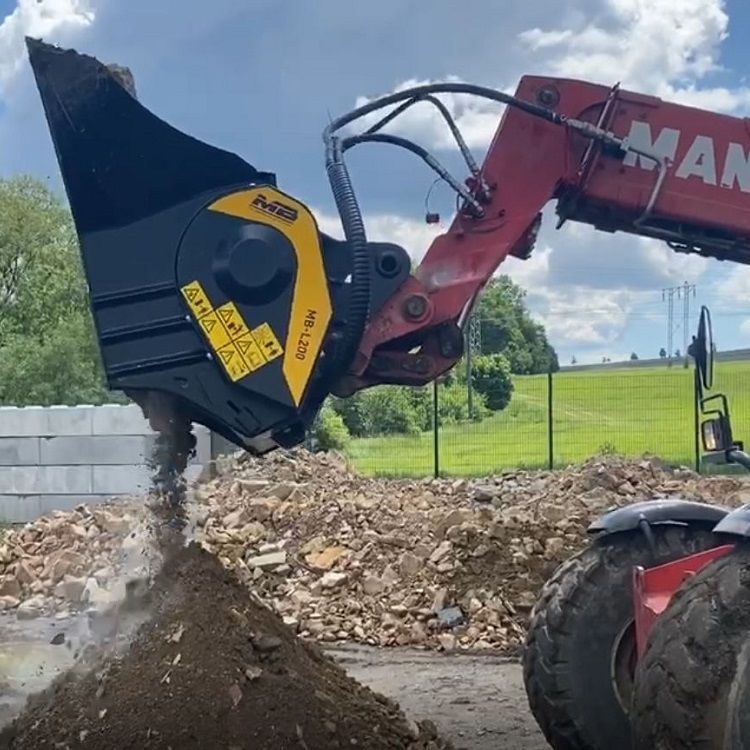 Crusher bucket - MB-L200 S2 - MB Crusher - for skid steer loaders / for ...