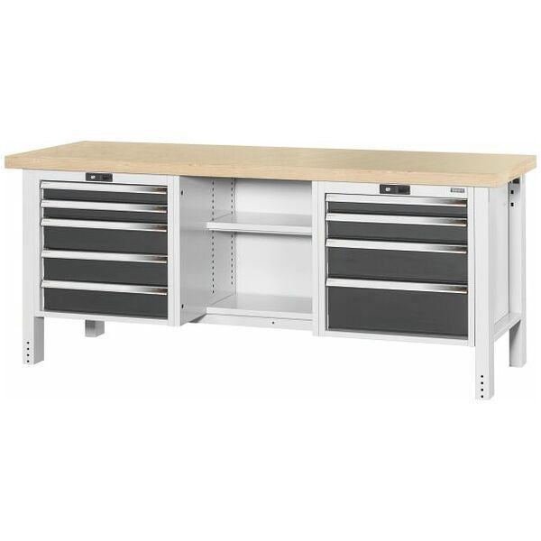 Steel workbench - 921204 2000 - Garant - for workshops / with drawer ...