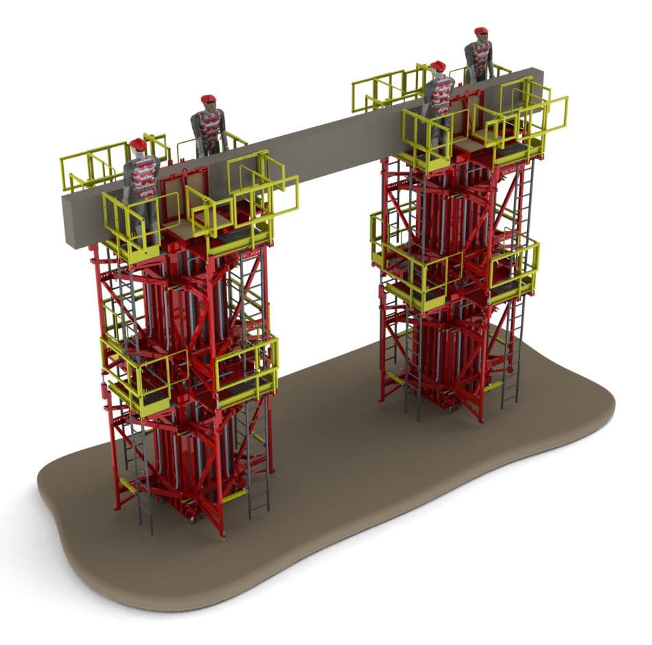 Frame formwork - ADM - Sateco - column / metal / steel