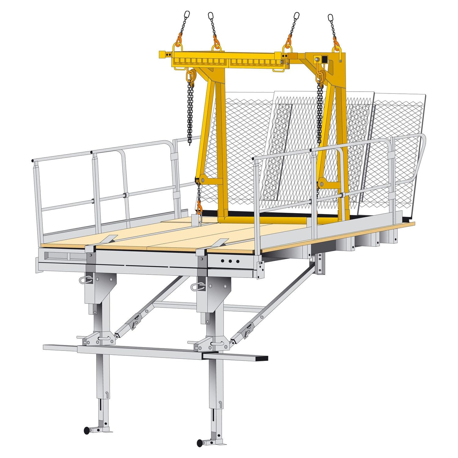 Work platform - OBS - Sateco - suspended / for formwork