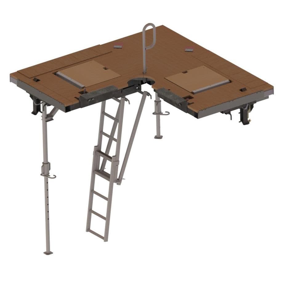Staircase safety platform - PCE - Sateco