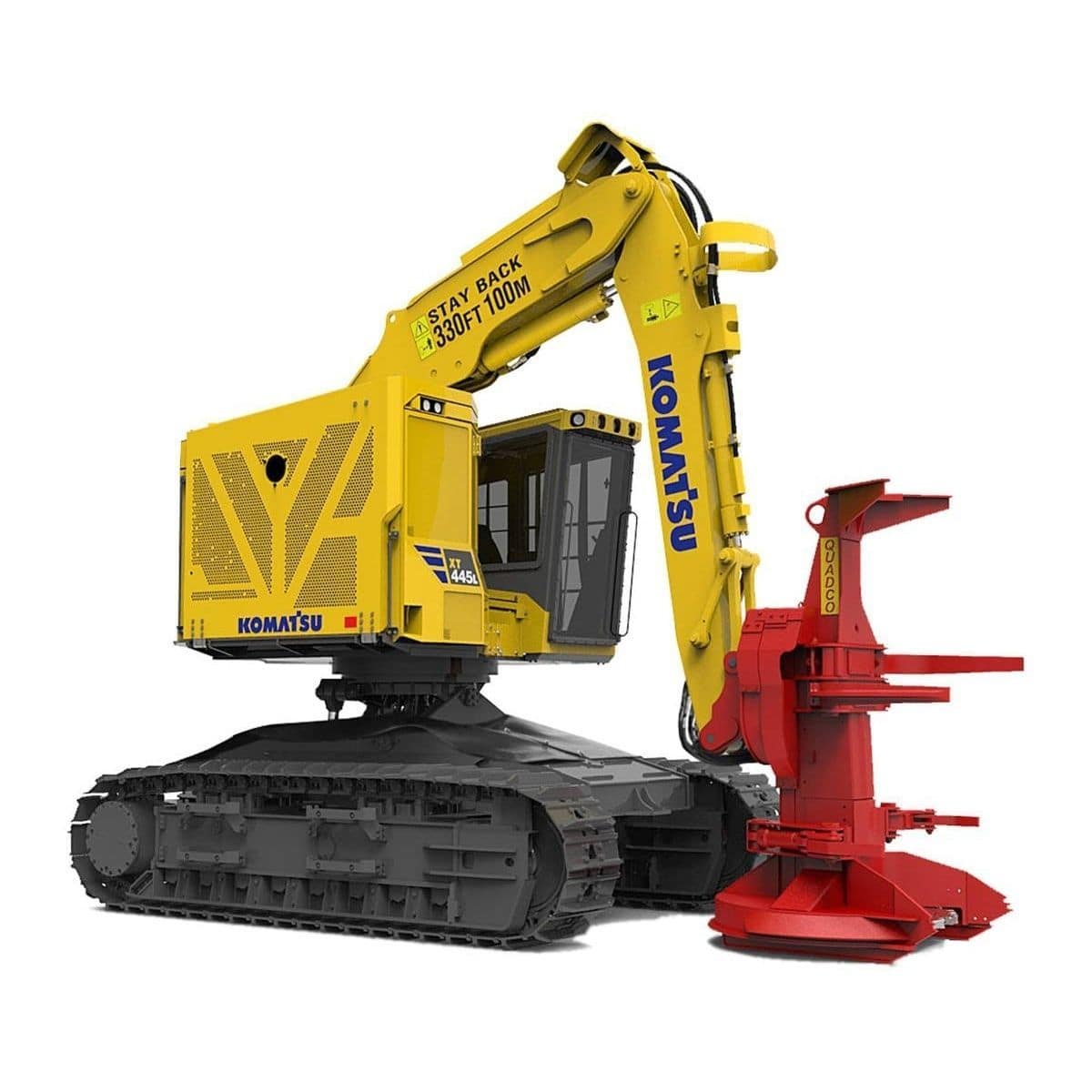 Tracked forestry feller-buncher - XT445L-5 - KOMATSU Forest - forestry ...