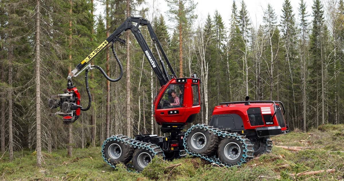 Wheeled forestry harvester - 931XC - KOMATSU Forest