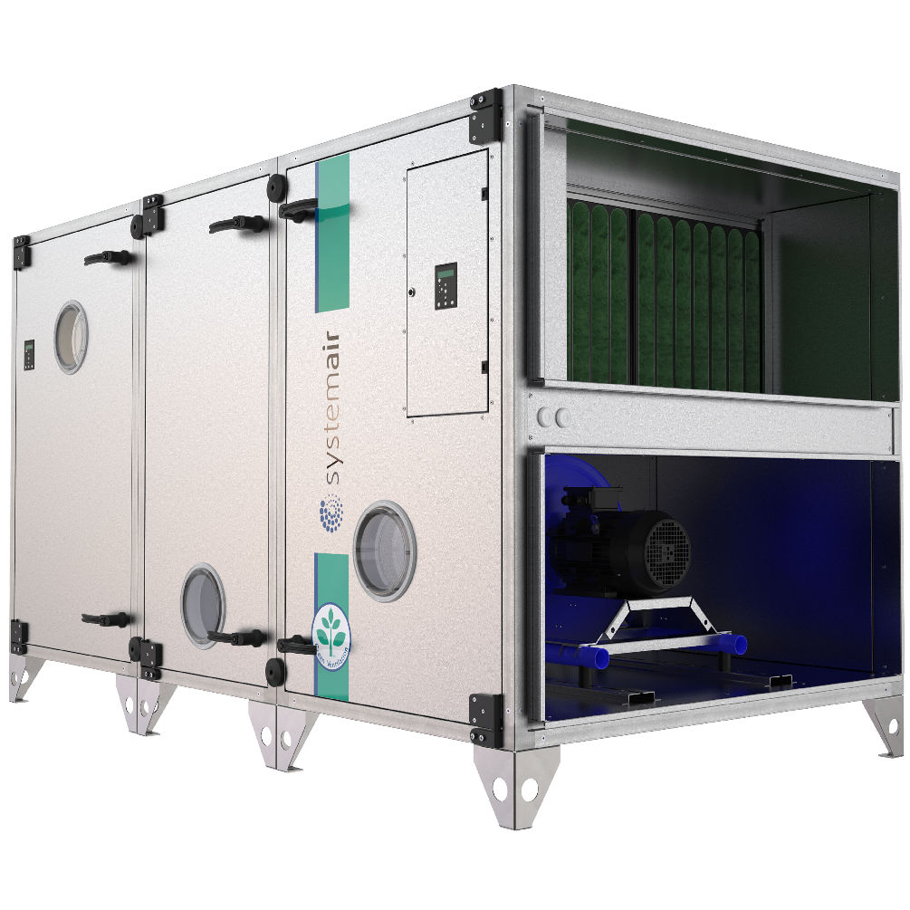 Horizontal air handling unit - DVCompact - Systemair - for school ...