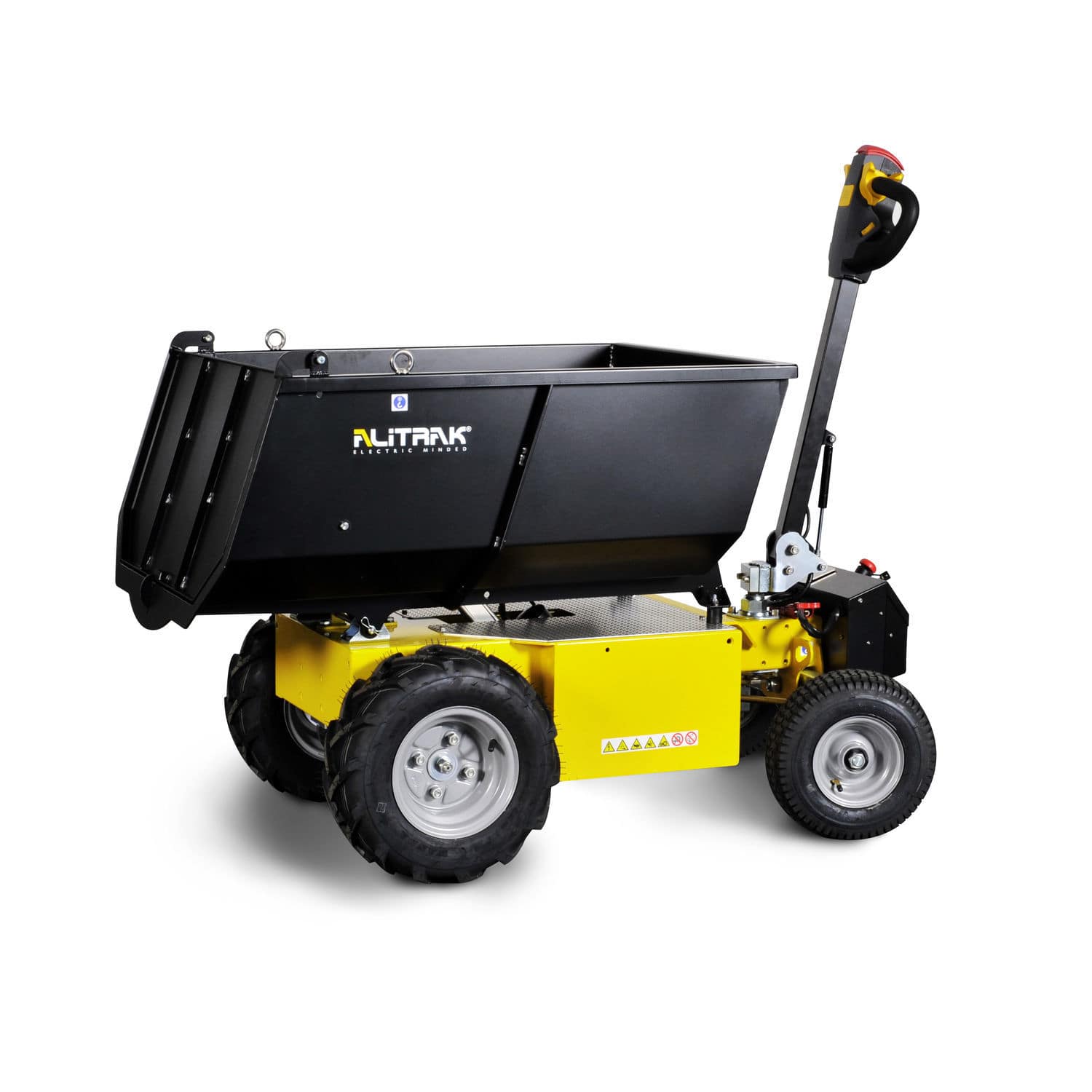 Wheeled mini dumper - JM700P - ALITRAK S.r.l - electric / front-loading / lift-skip