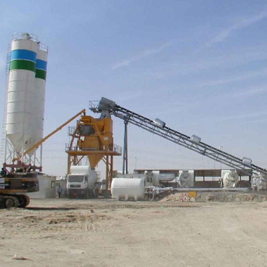 Stationary concrete batching plant - Ammann