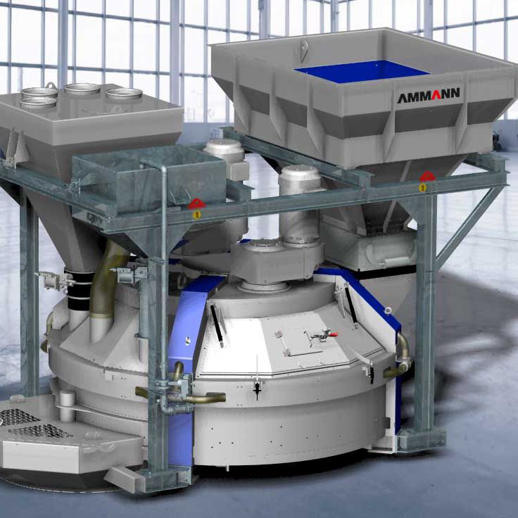 Planetary mixer - CMP B - Ammann - batch / for concrete / single-shaft