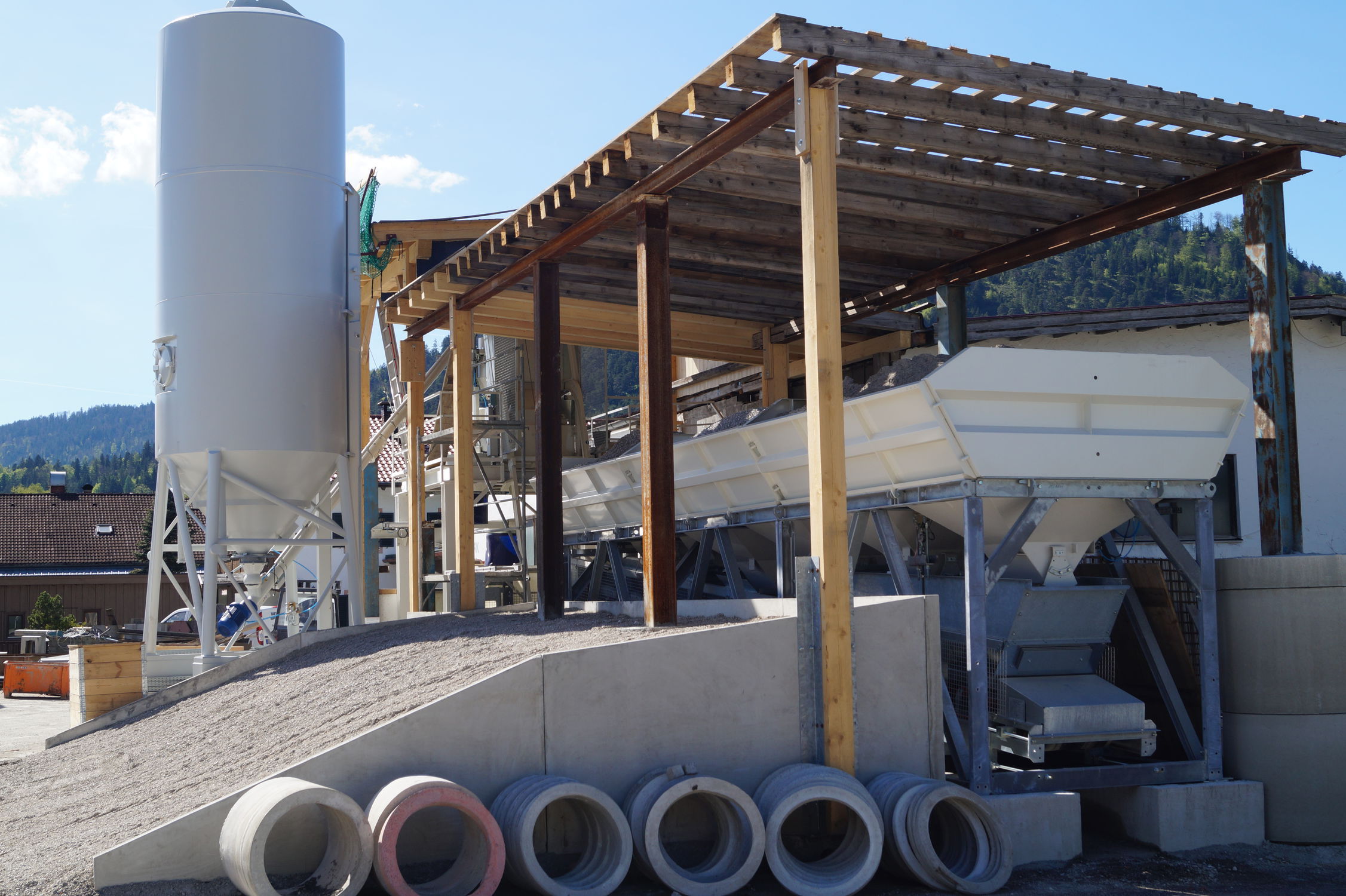 Storage hopper - CEL 9 - Ammann - dosing / for concrete / construction