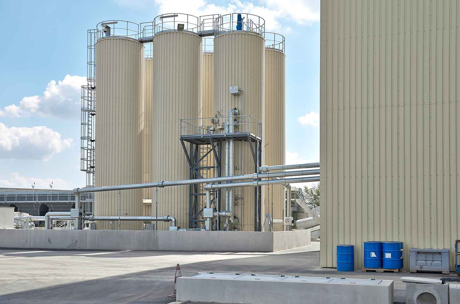 Asphalt tank - E-BIT - Ammann - metal / mobile / vertical