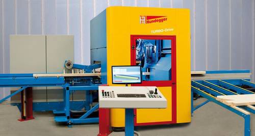 Band saw - TURBO-Drive - Hans Hundegger - wood / CNC