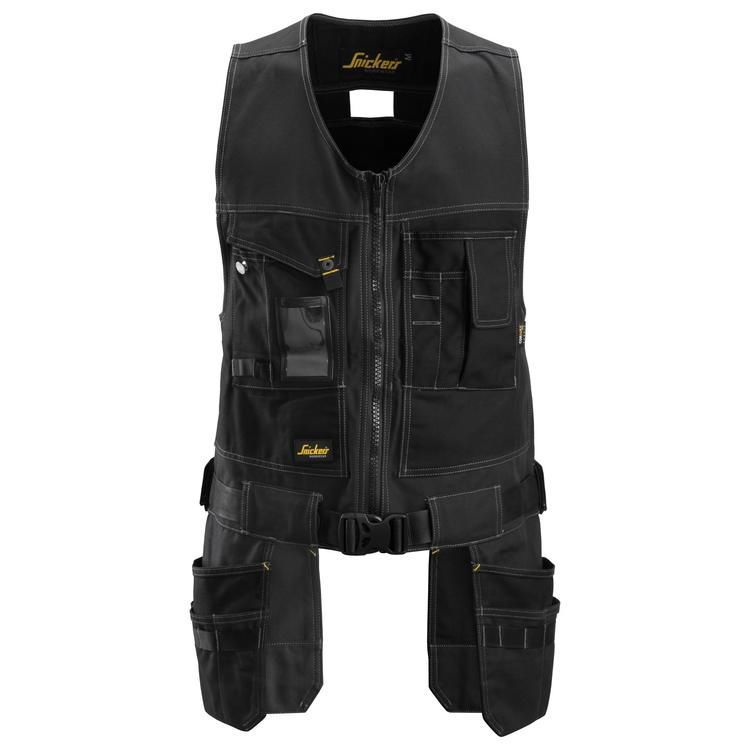 Work vest - 4254 - Snickers Workwear AB - polyamide / polyester / black