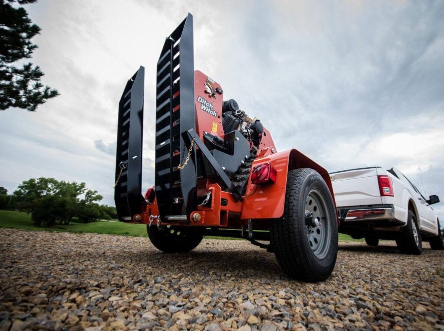 Equipment trailer - S3C - The Charles Machine Works, Inc - single-axle ...