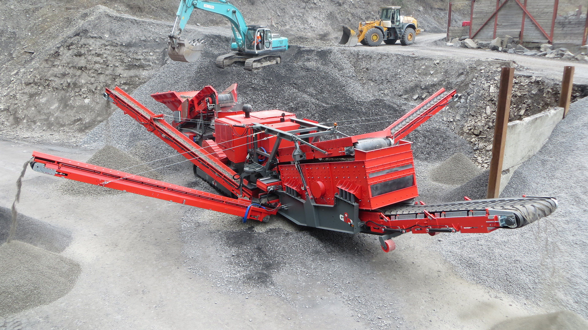 Mining screening unit - GIPOCONE B4 GIGA - GIPO AG - mobile / for bulk ...