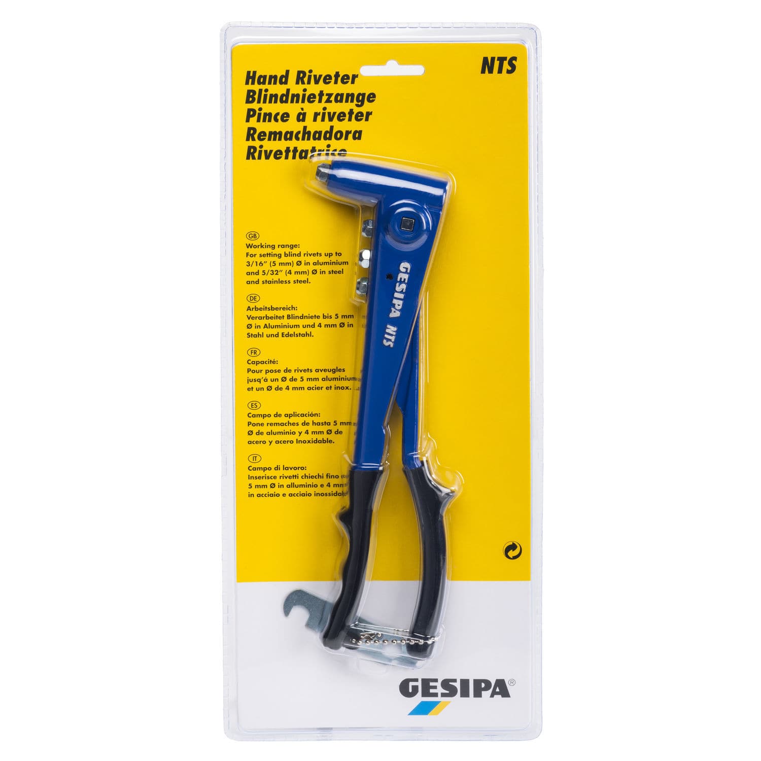 Manual riveting tool - NTS - SFS Group Germany GmbH - for blind rivets