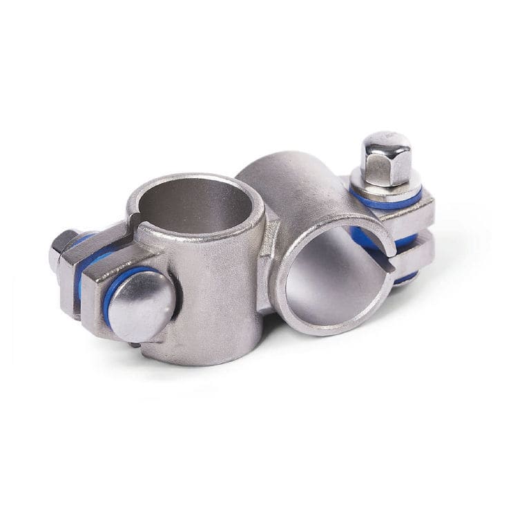 Cross tube connector - KE - Inocon GmbH - stainless steel / adjustable