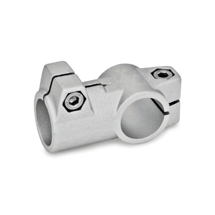 T tube connector - TS - Inocon GmbH - cross / cast aluminum / adjustable