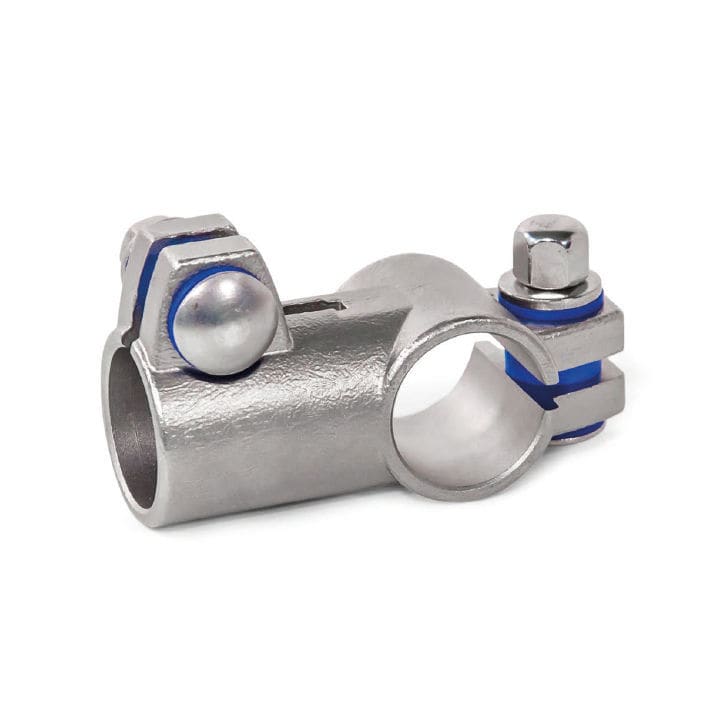 T tube connector - TE - Inocon GmbH - cross / stainless steel / adjustable