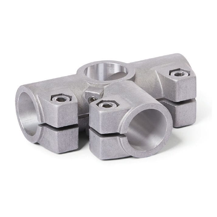Round tube connector - WS - Inocon GmbH - T / corner / cast aluminum