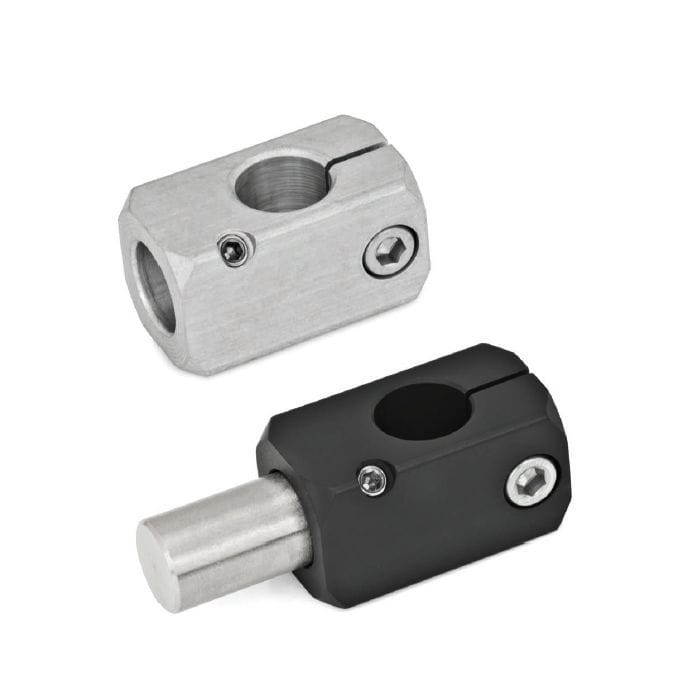 Round tube connector - TG - Inocon GmbH - cross / square / aluminum