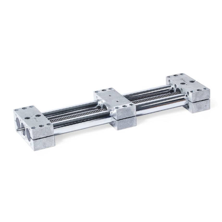 Double-tube linear axis - VD1D - Inocon GmbH - manual / aluminum / precision