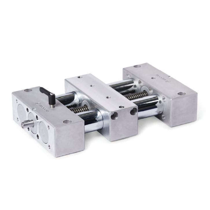 Double-tube linear axis - PD1E - Inocon GmbH - manual / aluminum / precision
