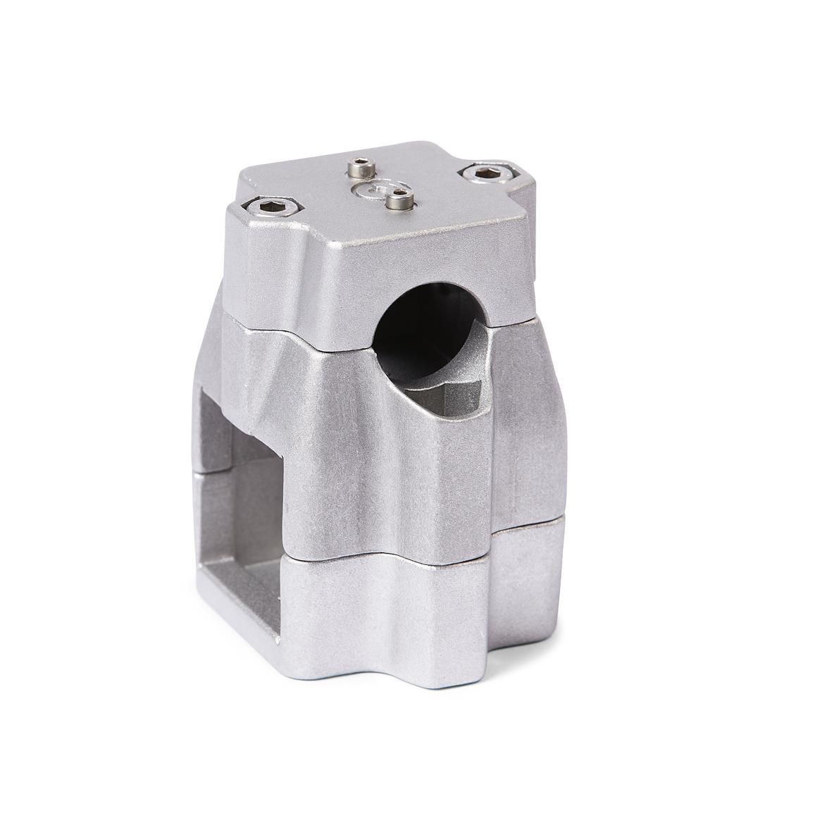 Cross tube connector - KMU.E - Inocon GmbH - square / aluminum / adjustable