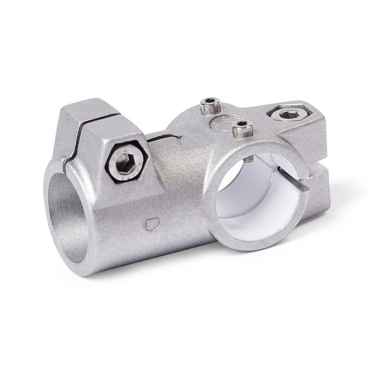 Round tube connector - TS.E - Inocon GmbH - aluminum / adjustable / sliding