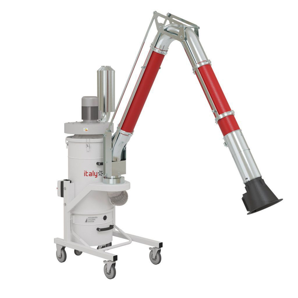 Mobile fume extractor - UNISMOKE 48 - ITALYVACUUM S.R.L. - welding ...