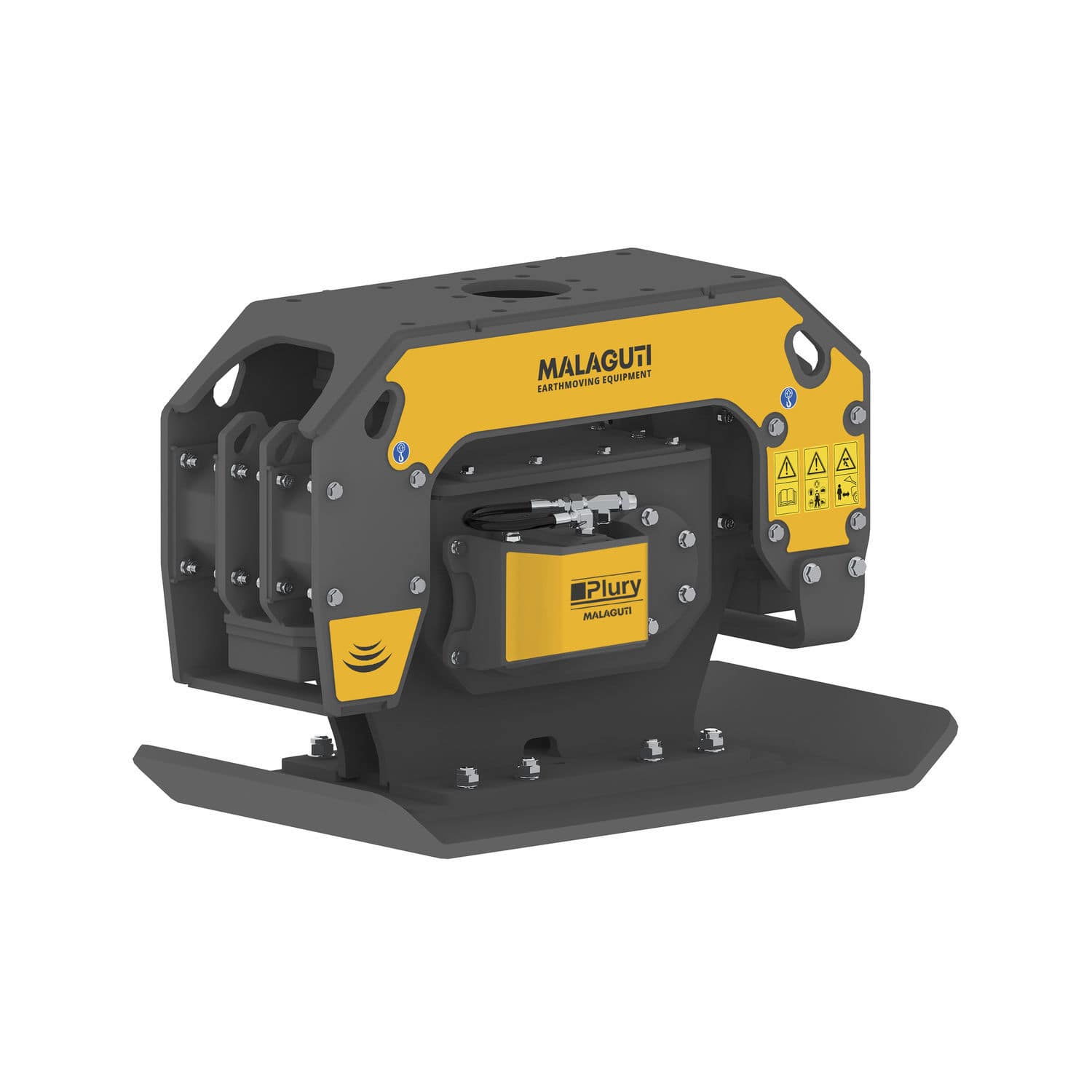 Skid steer loader vibratory plate - PLURY + Plate - Malaguti srl - for ...