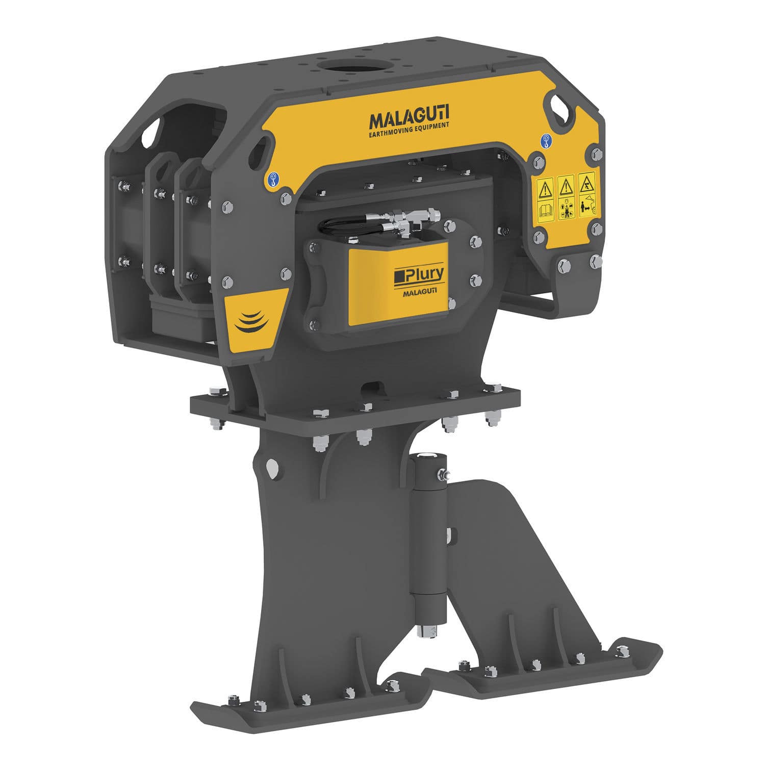Skid steer loader vibratory plate - PLURY + Twin plate - Malaguti srl ...