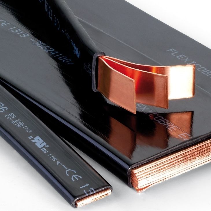 Copper flat bar - FLEXICOPPER - Bronmetal - for electrical applications