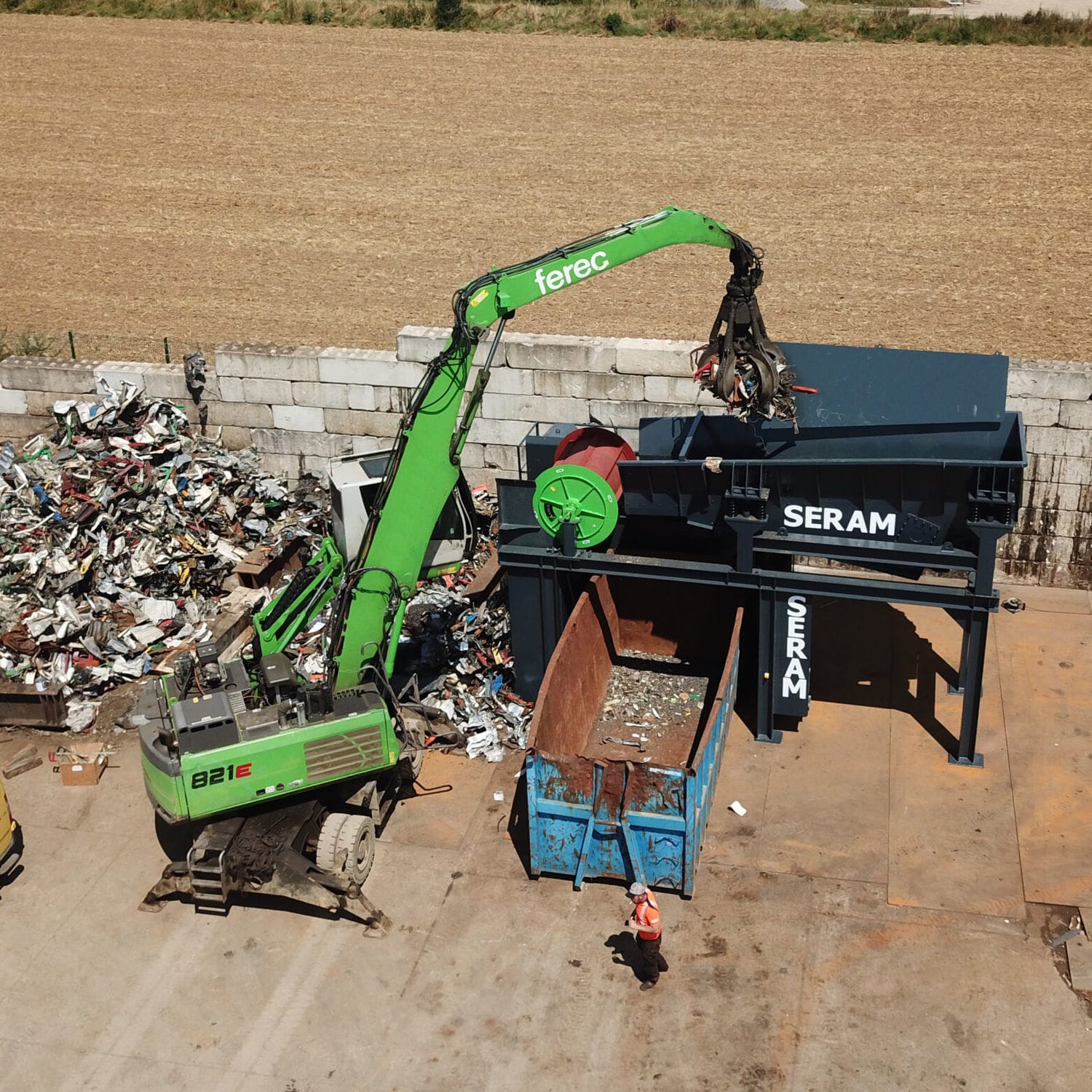 Scrap sorting machine - Seram - for recycling / automatic / vibrating