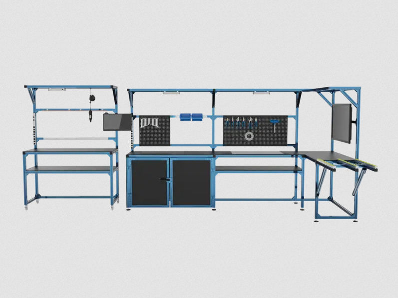 Industrial workstation - Vention - ergonomic / modular / custom