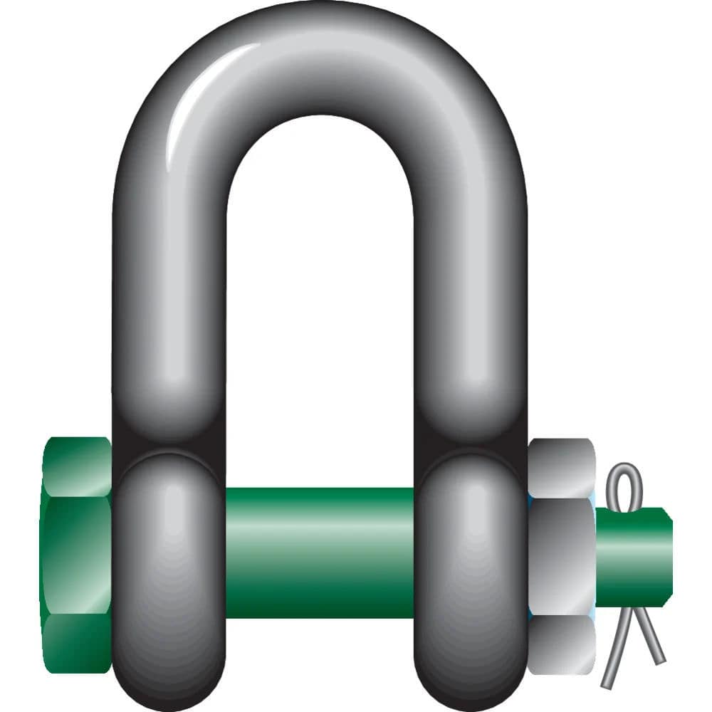 D lifting shackle - G-4153 - Mennens - with safety bolt and nut / wear ...