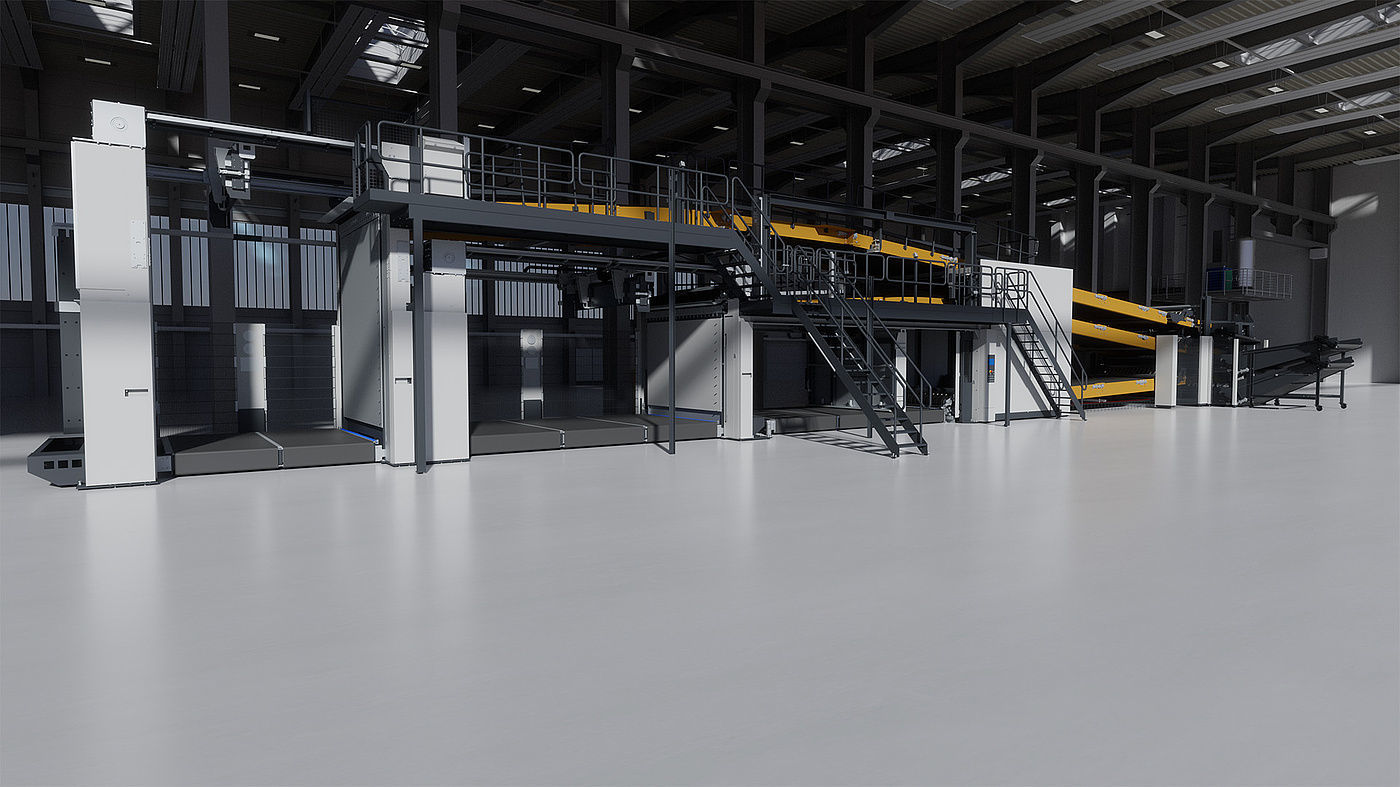 Blank stacker-destacker - BHS - card / PLC-controlled / fully-automatic