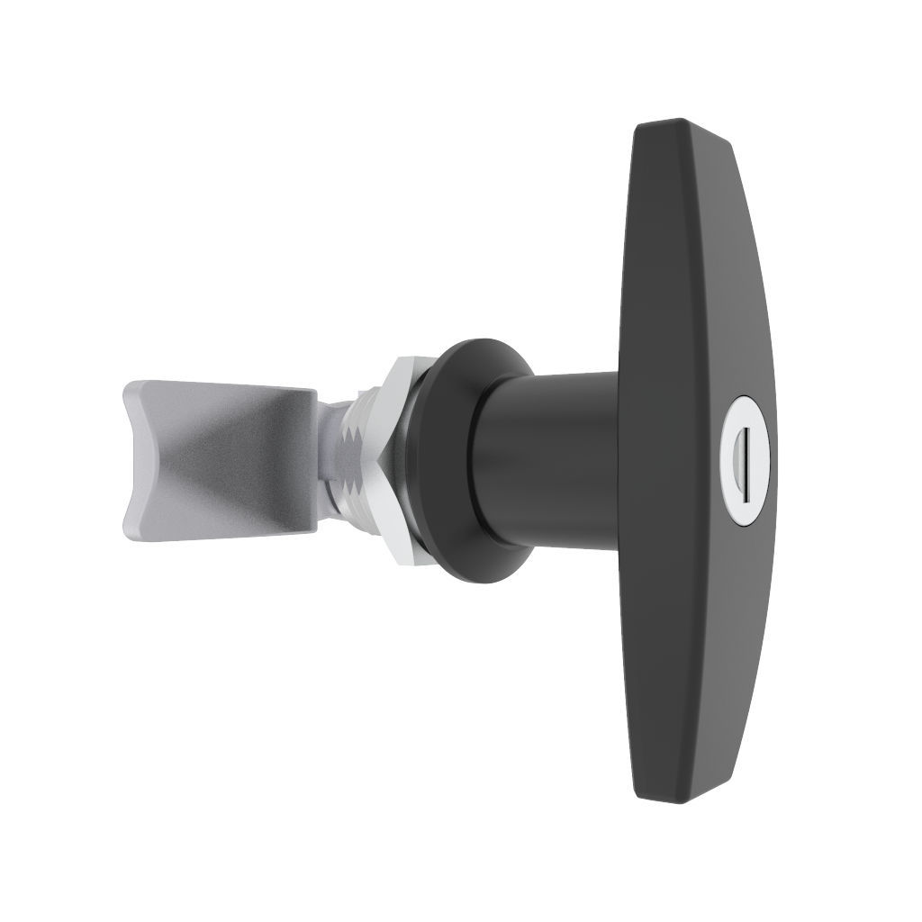 Key lock latch - B-1201 - FORND - quarter-turn / zinc alloy / T-Handle