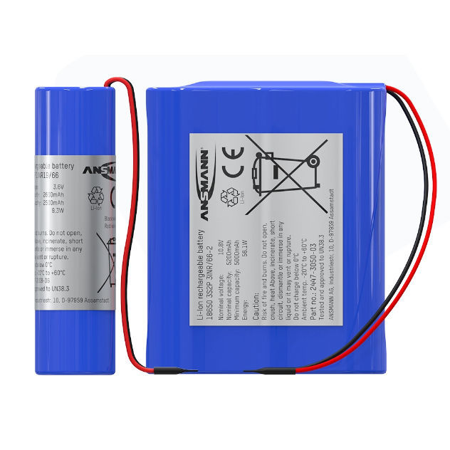 Li-ion battery - Ansmann AG - rectangular / cylindrical / 3 V
