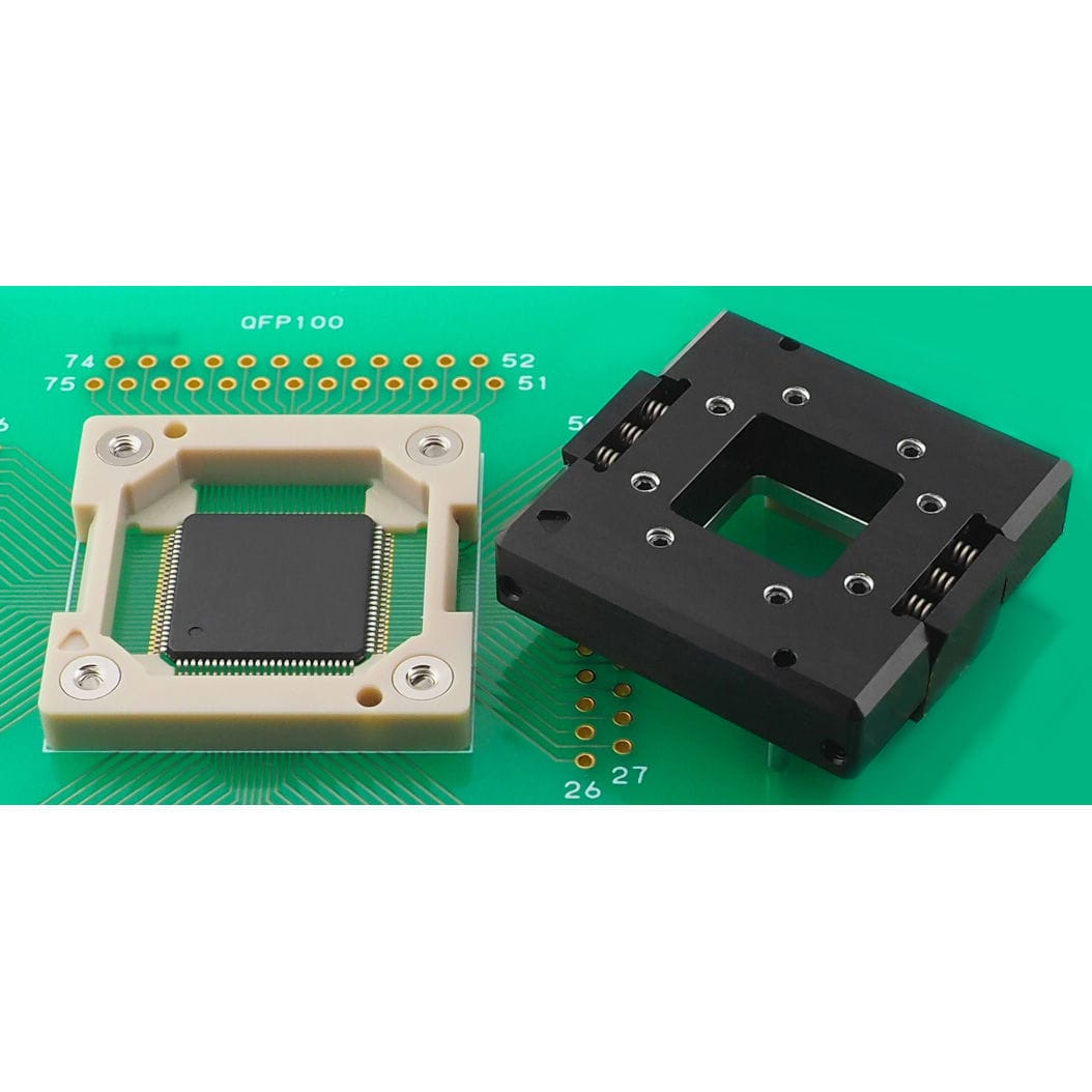 Direct-contact test socket - DCLC-QFP1414-100-P050 - JC CHERRY INC ...