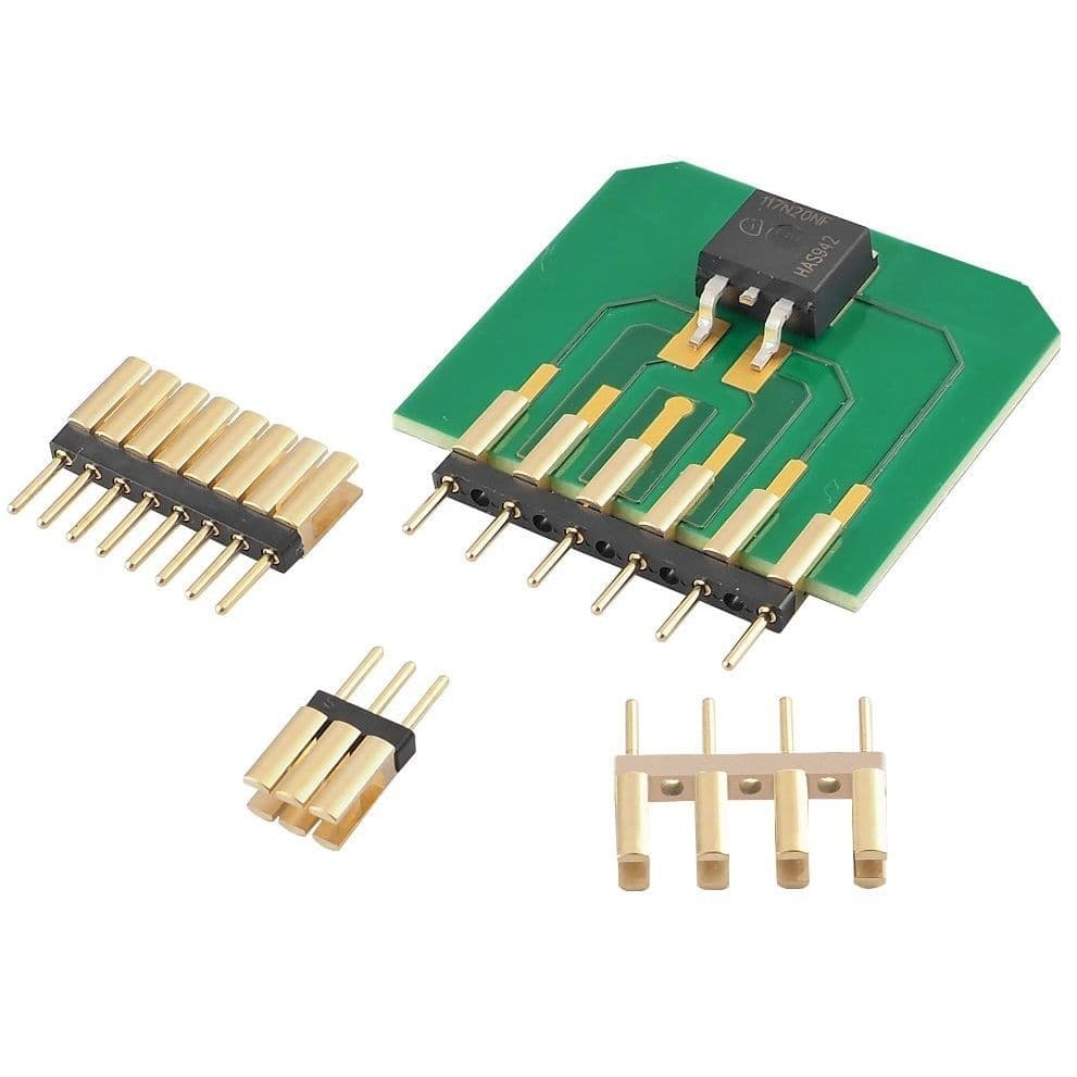 Male pin header - Slit Pin - JC CHERRY INC. - single-row / straight / 2 ...