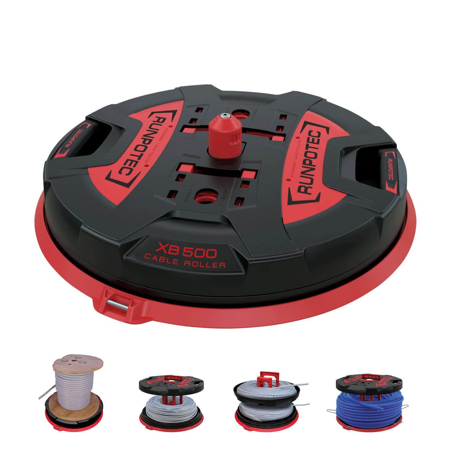 Cable drum rewinder-winder - XB 500 - Runpotec GmbH - cable / for pipes ...