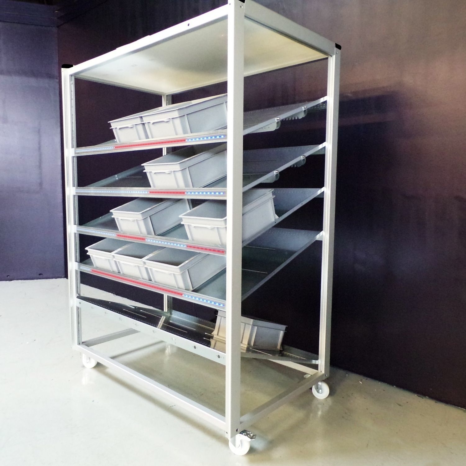 Storage shelf - Kanban - Signature SAS - aluminum