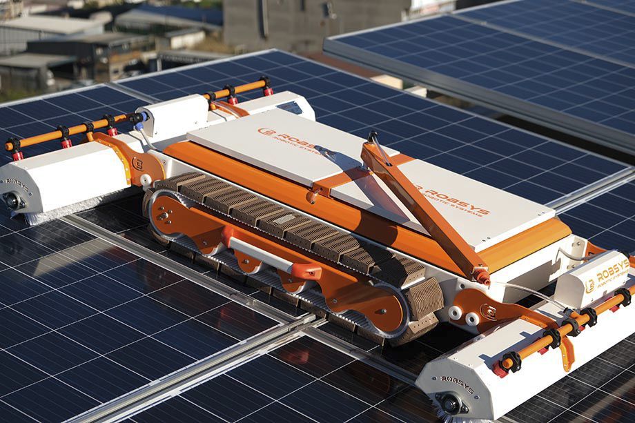 Solar panel cleaning robot - RTM PRO - Robsys Europe GmbH - dry ...