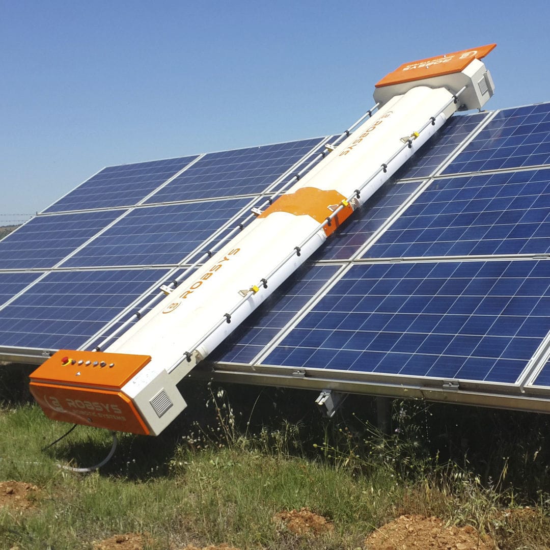 Solar panel cleaning robot - YTM - Robsys Europe GmbH - dry cleaning ...