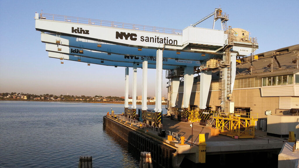 Rail-mounted gantry crane - RMG - Künz GmbH - steel / single-girder