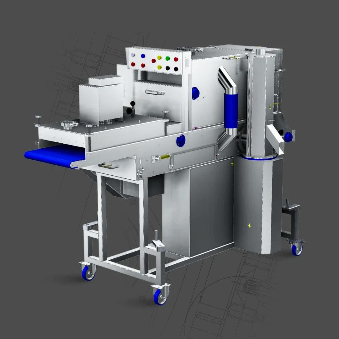 Automatic food coating machine - PRE-DUST 6BA - MTS srl - continuous ...